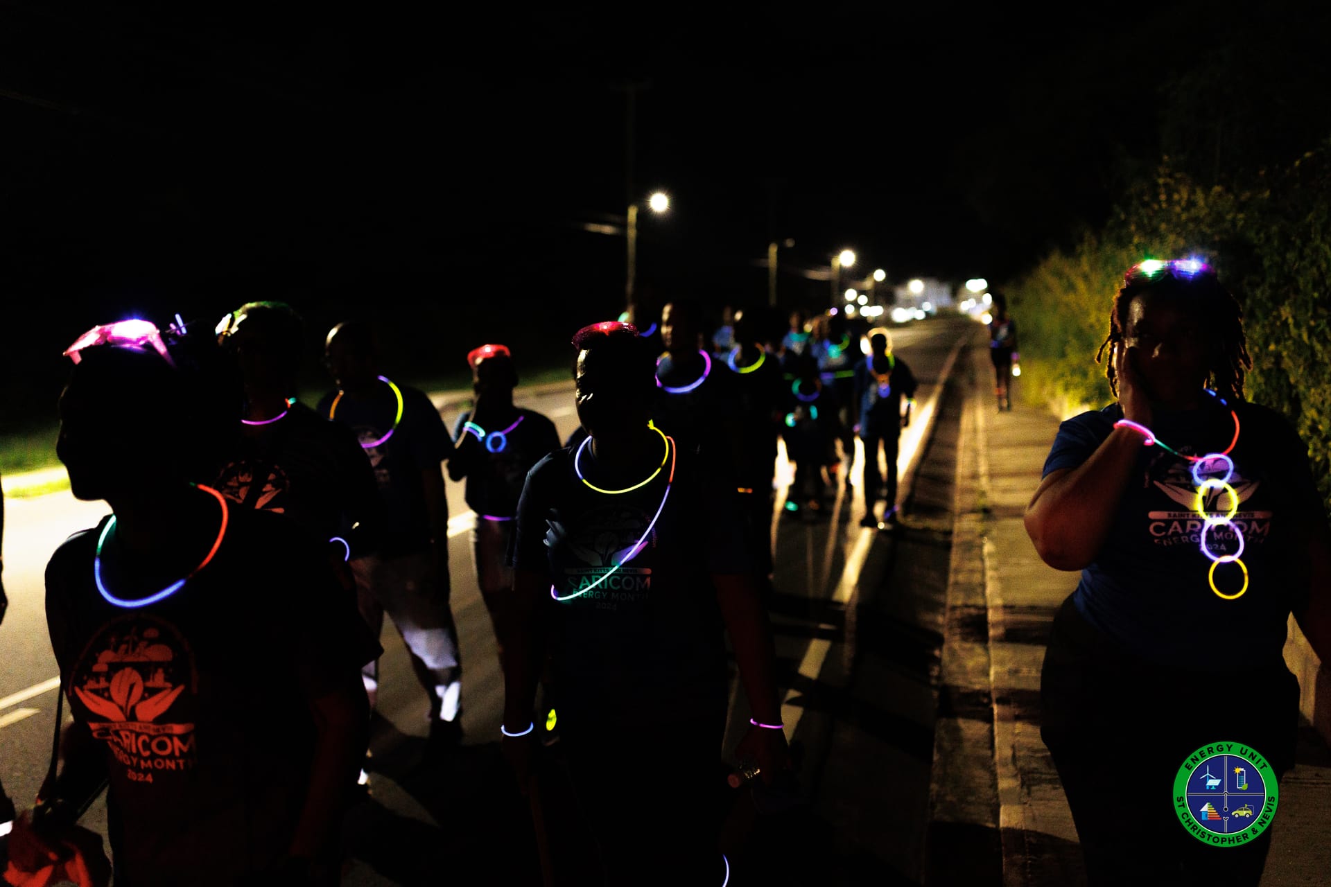 The Energy Unit Lights Up Basseterre on Glow Walk - Ministry of Public ...